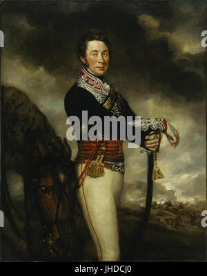 Captain Peter Hawker, of the, 14th Light Dragoons, portrait painting in ...