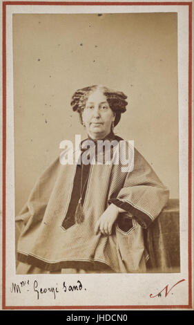 The photograph of Mme. George Sand by Nadar, a famous French ...