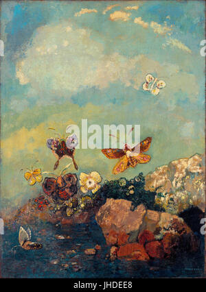 Odilon Redon - Butterflies Stock Photo - Alamy