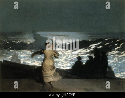 Winslow Homer - A Summer Night Stock Photo - Alamy