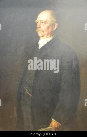 This 1884 portrait of Otto von Bismarck, painted by Franz von Lenbach ...