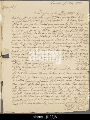 Letter from Richard Barbour Stock Photo - Alamy