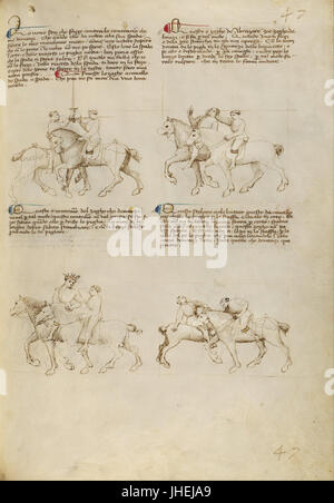 The manuscript 'Fiore dei Liberi Combat with Dagger' from the Getty ...