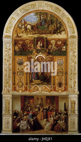 Moritz von Schwind Allegorical figure: Justitia (justice). Copper ...