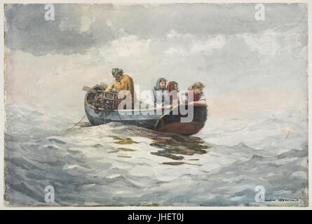 Winslow Homer - Crab Fishing Stock Photo - Alamy