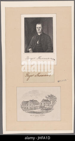The Portrait Of Roger Sherman An American Founding Father And