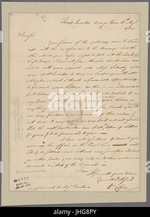 Colfax, William. Headquarters, Orangetown. To (Colonel Richard Varick ...