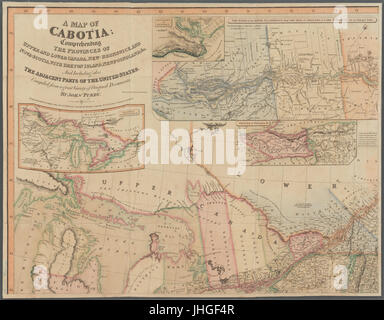 A map of Cabotia Stock Photo - Alamy