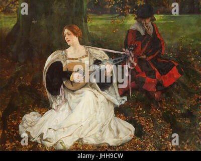 Edwin Austin Abbey - Fair Is My Love 1900 Stock Photo - Alamy