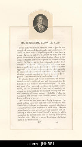 Major General Baron de Kalb was a French officer who fought in the ...