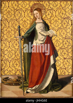 Martyrdom of Saint Catherine of Alexandria. Detail of the Altarpiece of the Saints and the ...