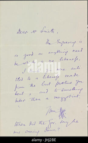 Correspondence with Manton Marble (NYPL b11652246-2052904 Stock Photo ...