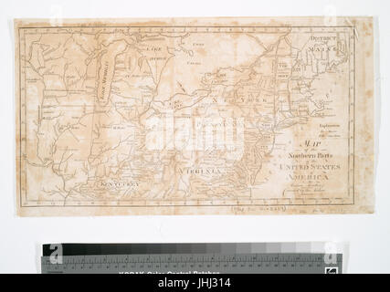Map of the northern parts of the United States of America Stock Photo ...