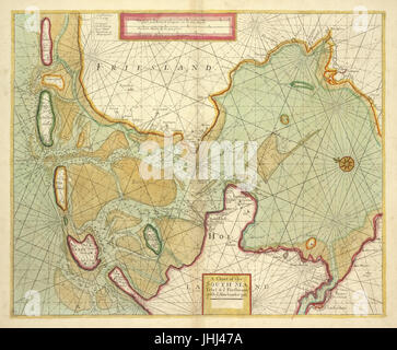 A chart of the SOUTH SEA Texel and Flieftream with Amelander gat 1702 ...