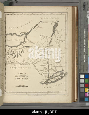 Map of the state of New York (NYPL b14919980-2020738 Stock Photo - Alamy