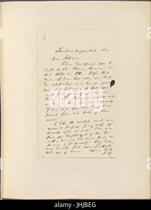 Ticknor, (William D.), ALS to. Aug. 25, 1854 Stock Photo - Alamy
