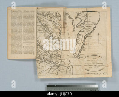 Map of the maritime parts of Virginia Stock Photo - Alamy