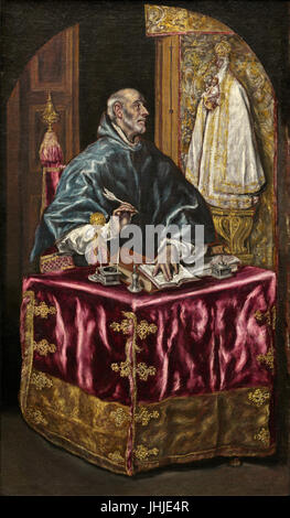 'St. Ildefonso' is a painting by El Greco, showcasing the artist's ...