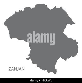 Map of Zanjan, a province of Iran Stock Vector Image & Art - Alamy