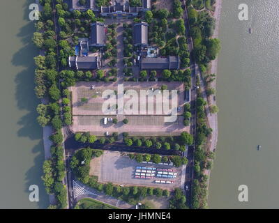 Changsha. 15th July, 2017. Aerial photo taken on July 15, 2017 shows ...