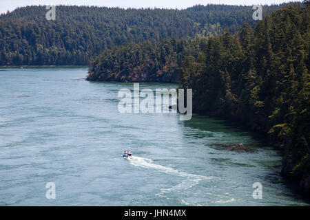 view of Deception Island, Washington State Stock Photo - Alamy