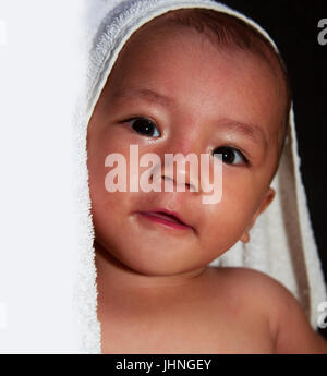 Cute baby- filipino asian brown complexion young baby Stock Photo - Alamy