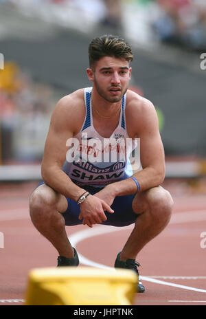 Great Britain's Zachary Shaw after finishing fourth in the Men's 100m ...
