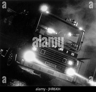 West Midlands Fire Service Dennis fire engine Stock Photo - Alamy