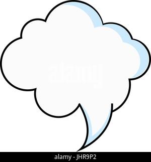 speech cloud icon over white background, colorful design. vector ...