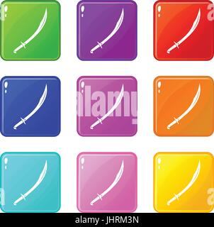 Cutlass set color collection Stock Vector Image & Art - Alamy