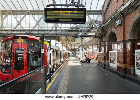 Hammersmith, Circle and City Line, underground station, London, UK ...