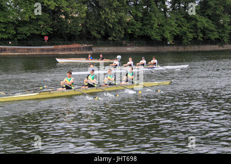Molesey Boat Club (Winners) lead Eton Excelsior Rowing Club. Men's ...