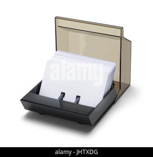 A rotary business card holder Stock Photo - Alamy