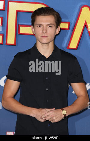 Actor Tom Holland at photocall film Spiderman: Brand New Day in Madrid ...