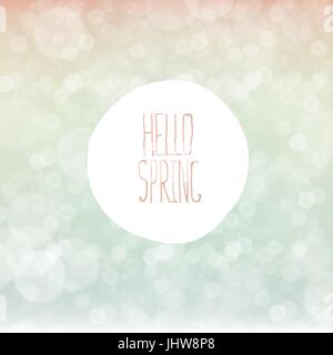 hello spring card Stock Vector Image & Art - Alamy