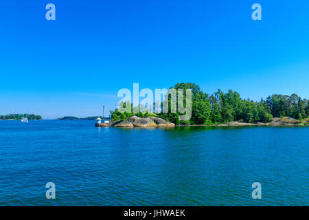 View of the coast of Santahamina island, in Helsinki, Finland Stock ...