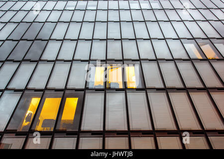 modern glass business building at night Stock Photo - Alamy