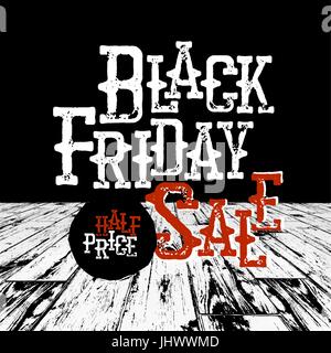 Black Friday Promo Typography Design. Shop banner with Glitch Effect ...