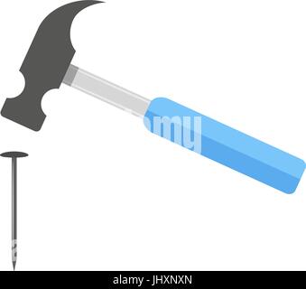 Nail puller icon. Flat illustration of nail puller vector icon for web ...