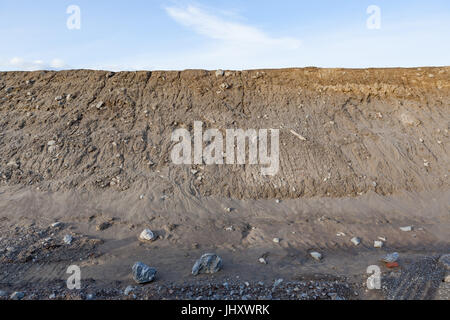 Small mud slide after rain Stock Photo - Alamy