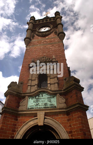 Redcar High Street and Clock Tower, shops such as Dixons and Freeman ...