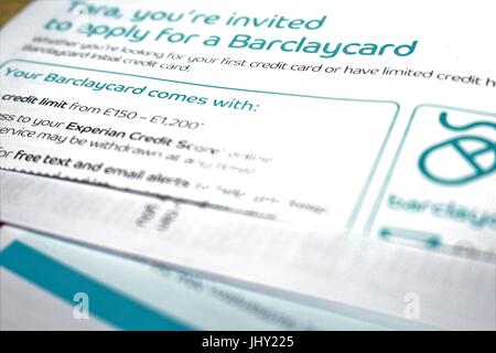 Credit card offer letter Stock Photo - Alamy