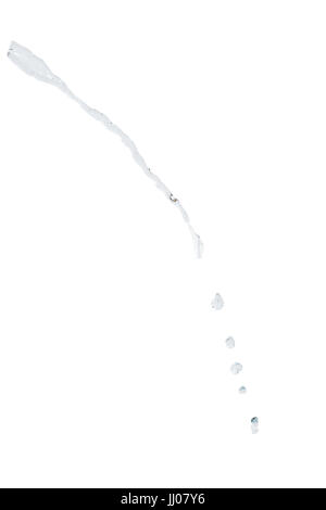 Fine jet of water isolated on white Stock Photo - Alamy