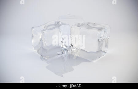 3D Ice cubes. 3D rendering Stock Photo - Alamy