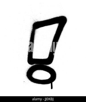 graffiti exclamation mark in black over white Stock Vector Image & Art ...