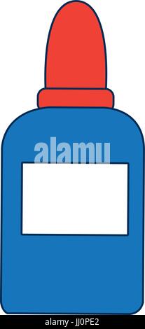 glue bottle school utensil background Stock Vector Image & Art - Alamy