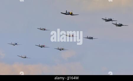 The Flying Legends 2017 Balbo Finale featuring amazing collection of ...