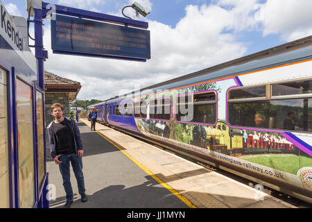 Kendal branch Line railway Station Cumbria Stock Photo - Alamy