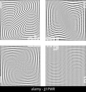 Big polka dot seamless patterns set collection. Abstract backgrounds ...