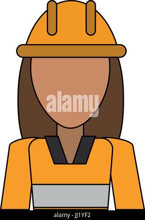 Woman face constructor, avatar of female character creation dark skin ...